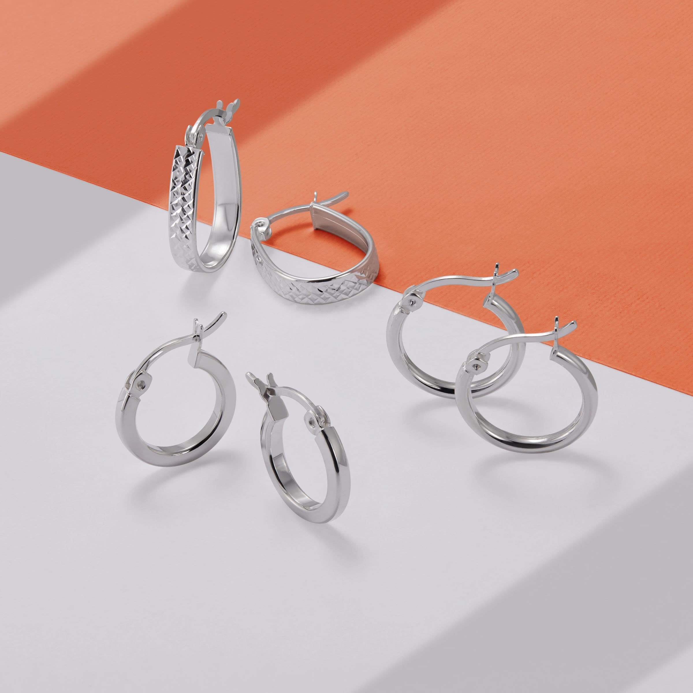 Silpada 'Time To Shine' Small Hoop Earrings in Sterling Silver