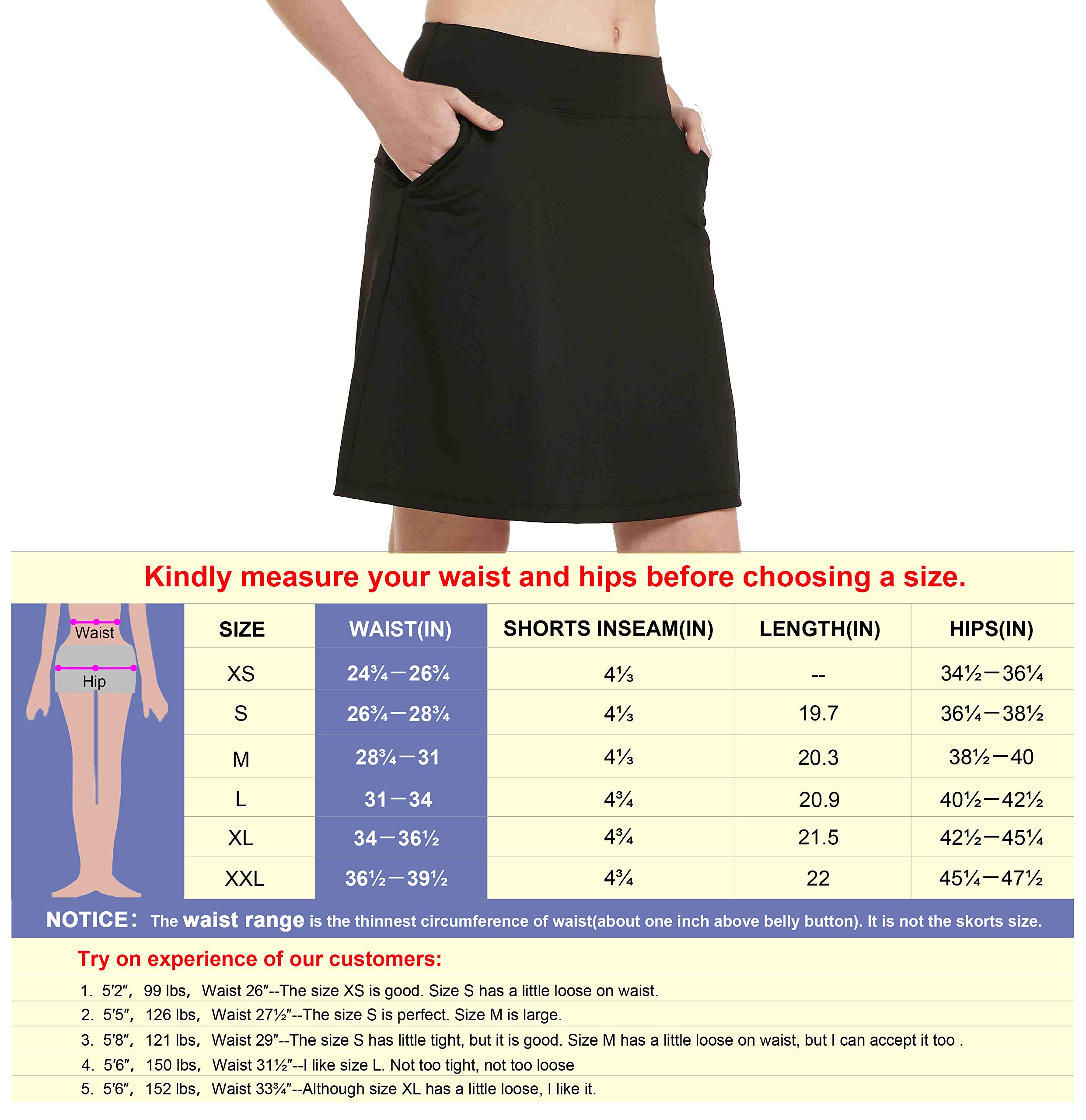 Women Skorts Knee Length Skirts Causal Skorts Skirts with Pockets Golf Skirt Plus Size Skorts Longer Length Tennis Skirt Leaf M