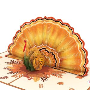 lovepop give thanks turkey pop up card, 5x7-3d greeting card, thanksgiving greeting card, thanksgiving pop up card, autumn pop up cards