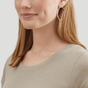 Silpada 'Winning Streak Tube Hoop Earrings' in Sterling Silver