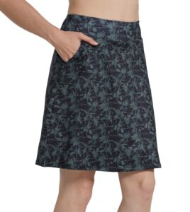 women skorts knee length skirts causal skorts skirts with pockets golf skirt plus size skorts longer length tennis skirt leaf m