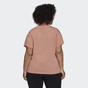 Adidas Women's Plus Size Sportswear Winners 2.0 T-Shirt, Ambient Blush Melange, 1X