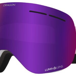 Dragon Alliance Mens X1S Snow Goggles, Merlot/Lumalens Purple Ion, Lumalens Light Rose, OFA