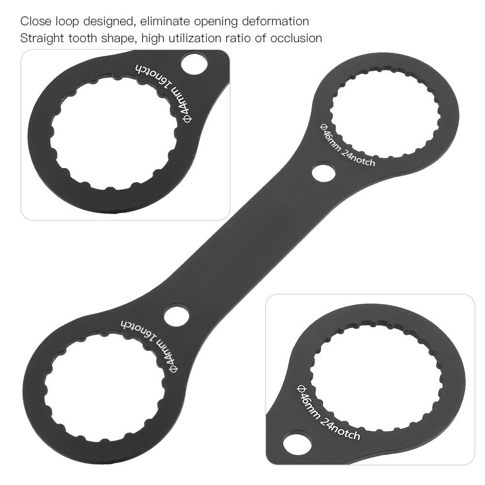 Ejoyous Bike Bottom Bracket Wrench, Aluminium Alloy Bracket Spanner Hollow Crankset Install Disassemble Tool Cycling Accessory for Mountain Bike Road