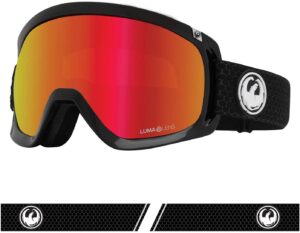 dragon dr d3 otg bonus snow goggles (split/llredion+llltrose), one size