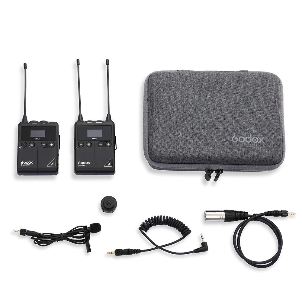 Godox WMicS1 UFH Wireless Microphone System 1 with Omni Lavalier Microphone