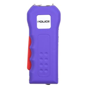 police stun gun 512 - rechargeable with led flashlight, purple