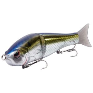 bassdash swimshad glide baits jointed swimbait bass pike salmon trout muskie fishing lure