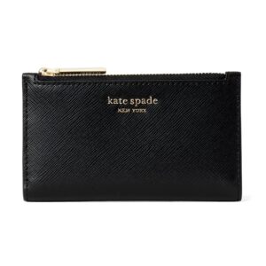 kate spade new york spencer small slim bifold wallet black one size