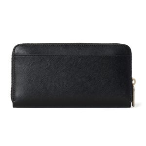 Kate Spade New York Spencer Zip Around Continental Leather Wallet Black One Size