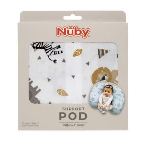 nuby support pod -pillow cover by dr. talbot's, jungle print