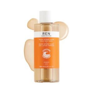 ren clean skincare aha bha liquid exfoliant tonic for face - salicylic & lactic acid exfoliator with azelaic acid precursors, radiance exfoliating toner