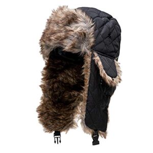 S A Company Trapper Hat Winter Hats for Men & Women | Faux Fur Hat with 2 Fleece Ski Masks Included (Tactical Frost)