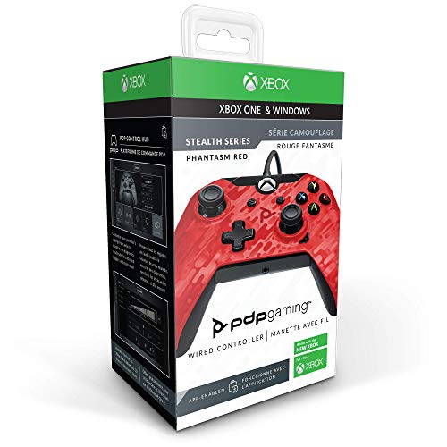 PDP Gaming Wired Controller: Phantasm Red - Xbox One