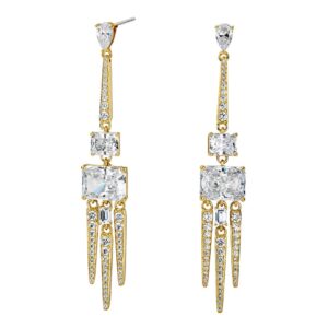 nadri rae 3 spikes drop earrings