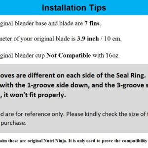 5 Pack Rubber Gaskets Replacement Seal White Ring for Nutri Ninja Blender Replacement for Ninja Auto iQ Pro Extractor CT680 BL456-30 BL480 BL681A BL682 BL640 (3.94 inch Gaskets)