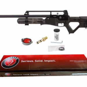 Hatsan Blitz Full Auto PCP .30 Cal 730 fps 53 FPE w/ 16-Shots 2 Magazines Air Rifle with Included Wearable4U 100x Paper Targets and 100x .30cal Pellets Bundle