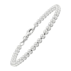 silpada 'beaded features' bracelet in sterling silver, 7.5"