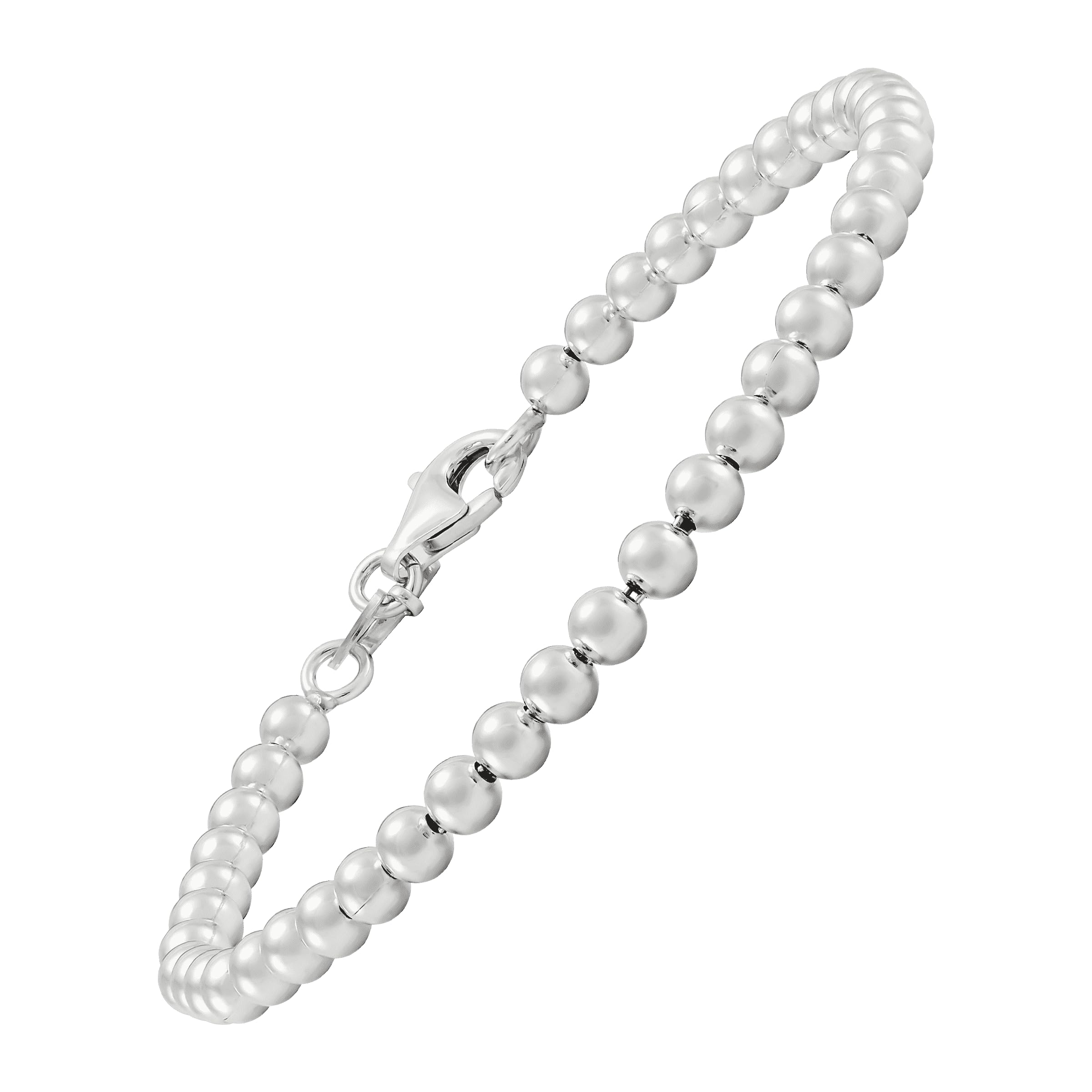 Silpada 'Beaded Features' Bracelet in Sterling Silver, 7.5"