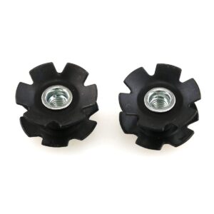 e-outstanding star nut 2pcs bike cycling bicycle metal headset star nut accessories for forks 1-1/8 inch