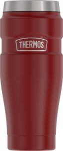 thermos stainless king vacuum-insulated travel tumbler, 16 ounce, rustic red