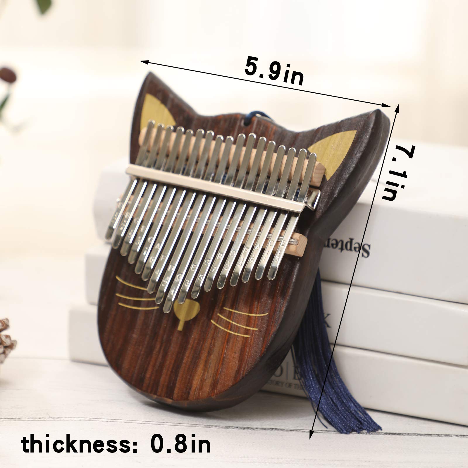 kalimba thumb piano 17 key finger piano musical instrument gift + shoulder bag