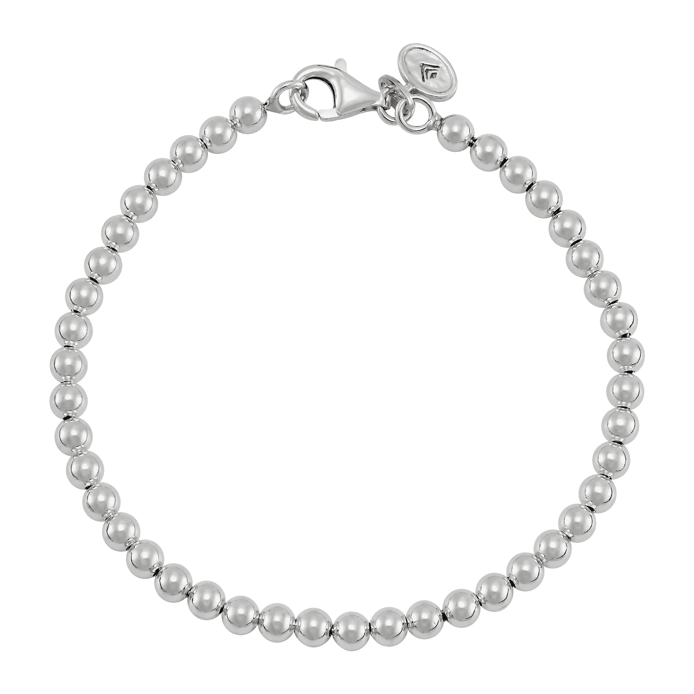 Silpada 'Beaded Features' Bracelet in Sterling Silver, 7.5"