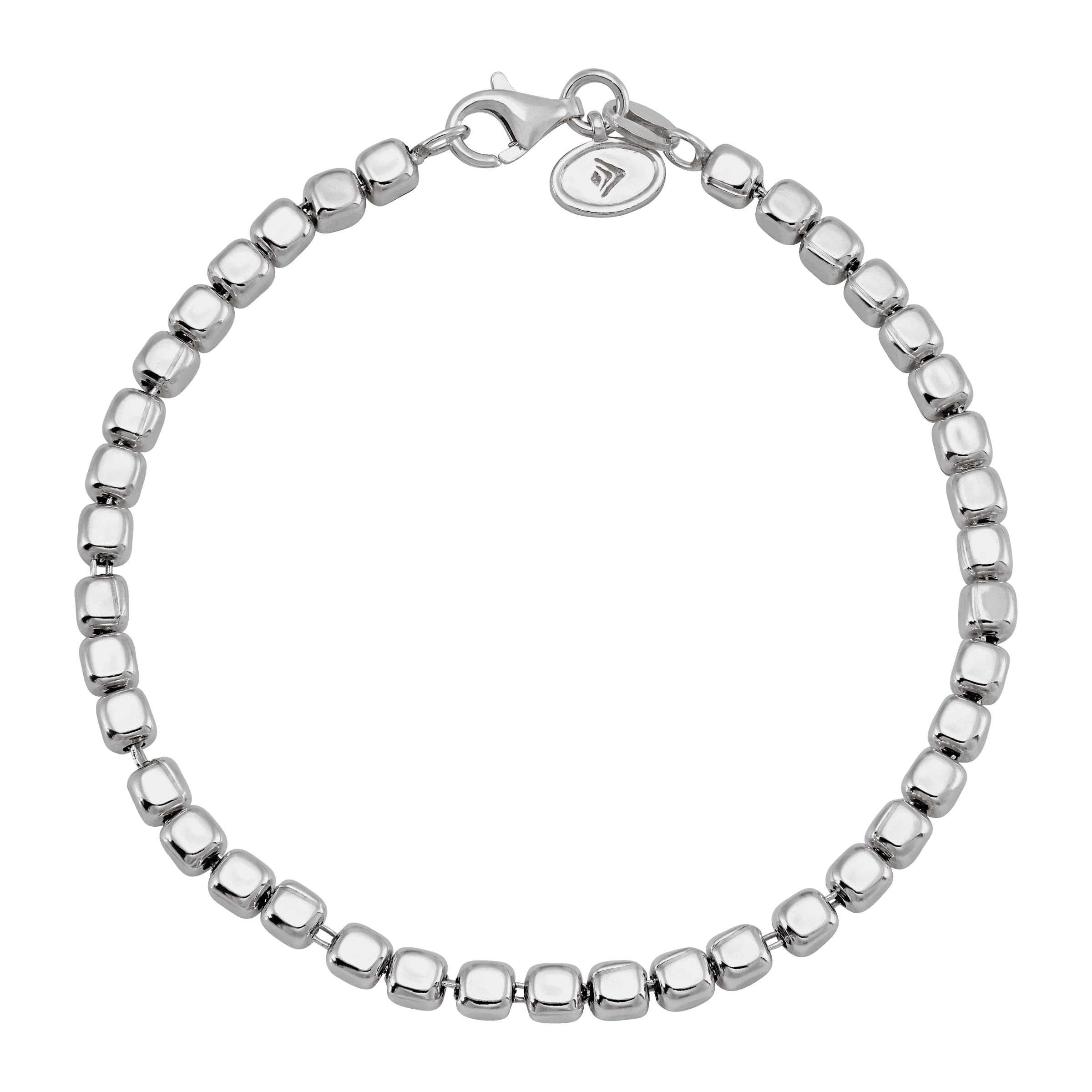 Silpada 'Cubic Bliss' Bead Bracelet in Sterling Silver, 7"