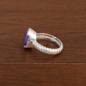 Ravishing Impressions Fabulous Sugilite Gemstone 925 Solid Sterling Silver Ring Designer Jewelry Gift For Her