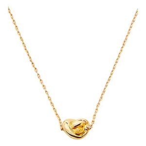 kate spade sailor's knot mini pendant necklace in gold