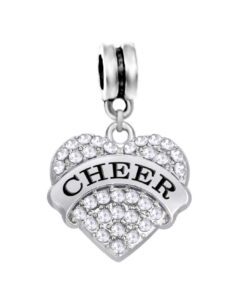 labenie dangle clear crystal cheer charm bead