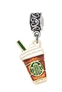 labenie dangle coffee cup/drink charm bead