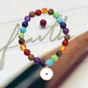 TIIMG Mustard Seed Bracelet Mustard Seed Jewelry Mustard Seed Faith Gift Christian Inspirational Gift for Women Enternity Knot Mustard Seed Bracelet (Bead BR mustard seed colorful)