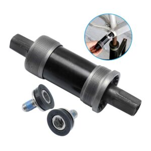 zreneyfex square taper jis bottom bracket 68 x110mm/123mm/127mm for mountain bike replace bb-un26 (68 x 127mm)