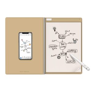 royole rowrite 2 smart writing notebook with real paper pen writing without lcd screen for office, art, business digitally capture handwritten and convert to digital