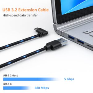 NexiGo Enhanced 32FT Link Cable with Signal Amplifier, USB 3.2 Gen1 Type C to A, Fast Charging & High-Speed Data Transfer (up to 5Gbps), Compatible with Oculus Quest 1 and 2 Headset to Gaming PC