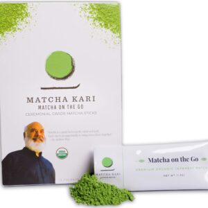 Matcha Green Tea Powder Single Serving Sticks, Dr. Weil's Ceremonial Organic Matcha Powder Singles Packets - Individual Matcha Tea Packets (12)