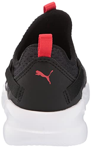 PUMA Softride Rift Slip-On Pop (Little Kid) Puma Black/High-Risk Red 1 12 Little Kid M