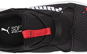 PUMA Softride Rift Slip-On Pop (Little Kid) Puma Black/High-Risk Red 1 12 Little Kid M