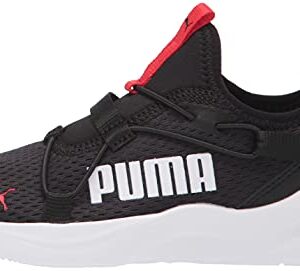 PUMA Softride Rift Slip-On Pop (Little Kid) Puma Black/High-Risk Red 1 12 Little Kid M