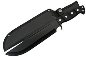 szco supplies 15"" backyard bowie knife, black (211514-pl)