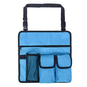 ritoeasysports beach chair armrest bag,outdoor travel bag beach chair handy pocket for phones cameras tablets books sunglasses (blue)