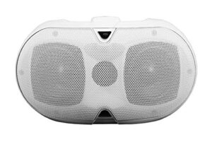 rockville d4-8 white dual 4" 8 ohm wall mount swivel outdoor home patio speaker