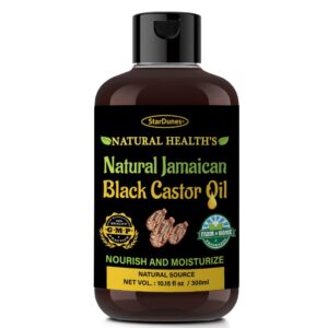 Jamaican Black Castor Oil (10.15 fl oz) - 100% Pure for Hair, Eyelash & Eyebrow Growth, Hair Loss Prevention Serum