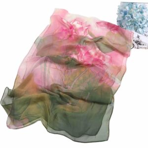 Acotavie Scarfs for Women Lightweight Fashion Scarves Print Floral Pattern Scarf Shawl Wraps (W01)