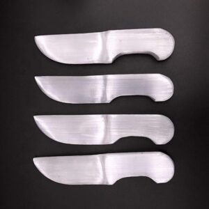 JIC Gem Selenite Crystal Knife 5.5" White Reiki Healing Stones Home Decoration 1pc