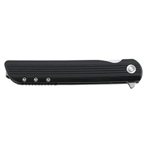 CRKT LCK + Large Folding Pocket Knife: Folder with Liner Lock, Plain Edge Drop Point Blade, Reinforced Nylon Handle with Pocket Clip 3810