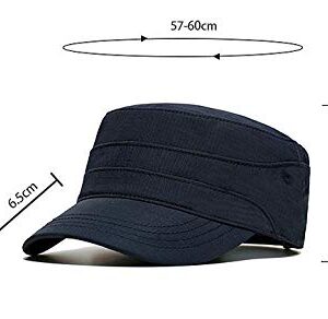 COOLSOME Military Hat Army Cap Basic Daily Wear Breathable Quick Dry Cadet Style (Black)