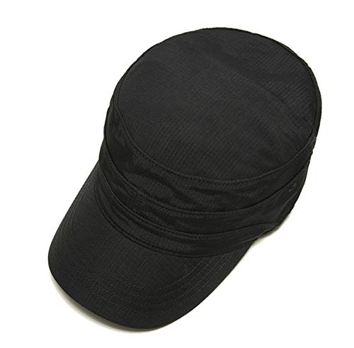 COOLSOME Military Hat Army Cap Basic Daily Wear Breathable Quick Dry Cadet Style (Black)