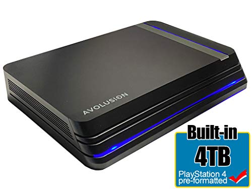 Avolusion HDDGear Pro X 4TB USB 3.0 External Gaming Hard Drive (Pre-formatted for PS4 Pro, Slim, Original)